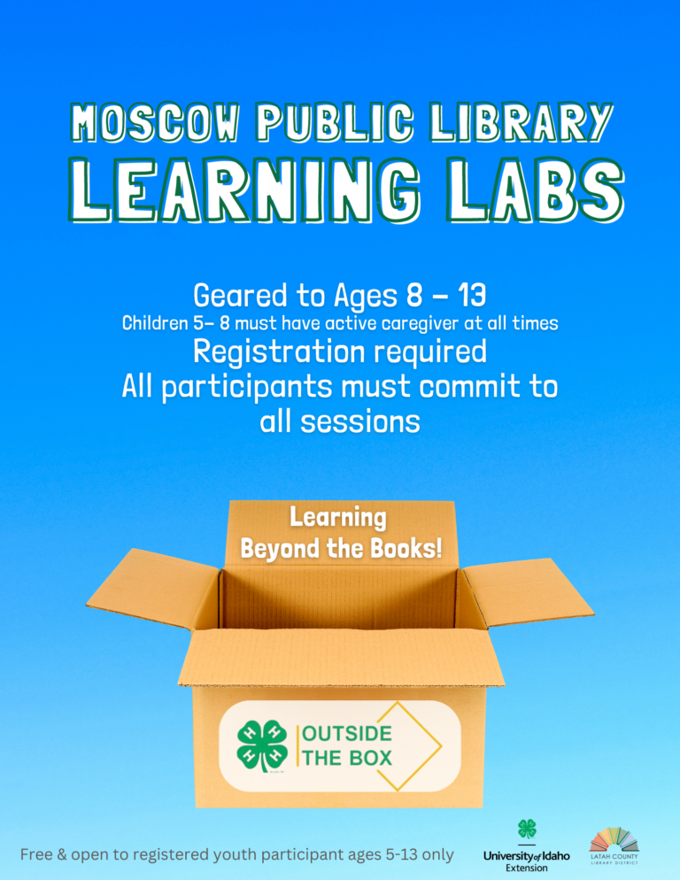 Learning Lab at the Moscow Library – Latah County Library District