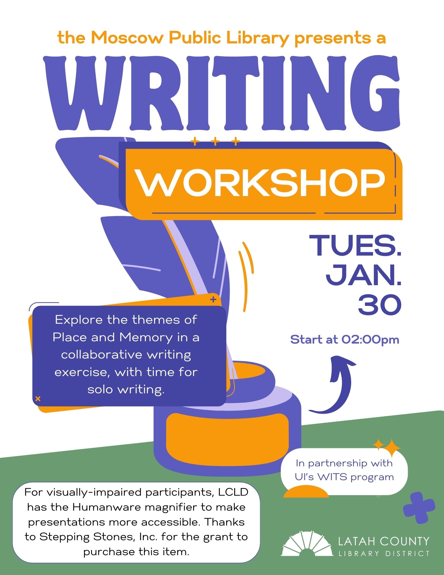Moscow – Writing Workshop – Latah County Library District