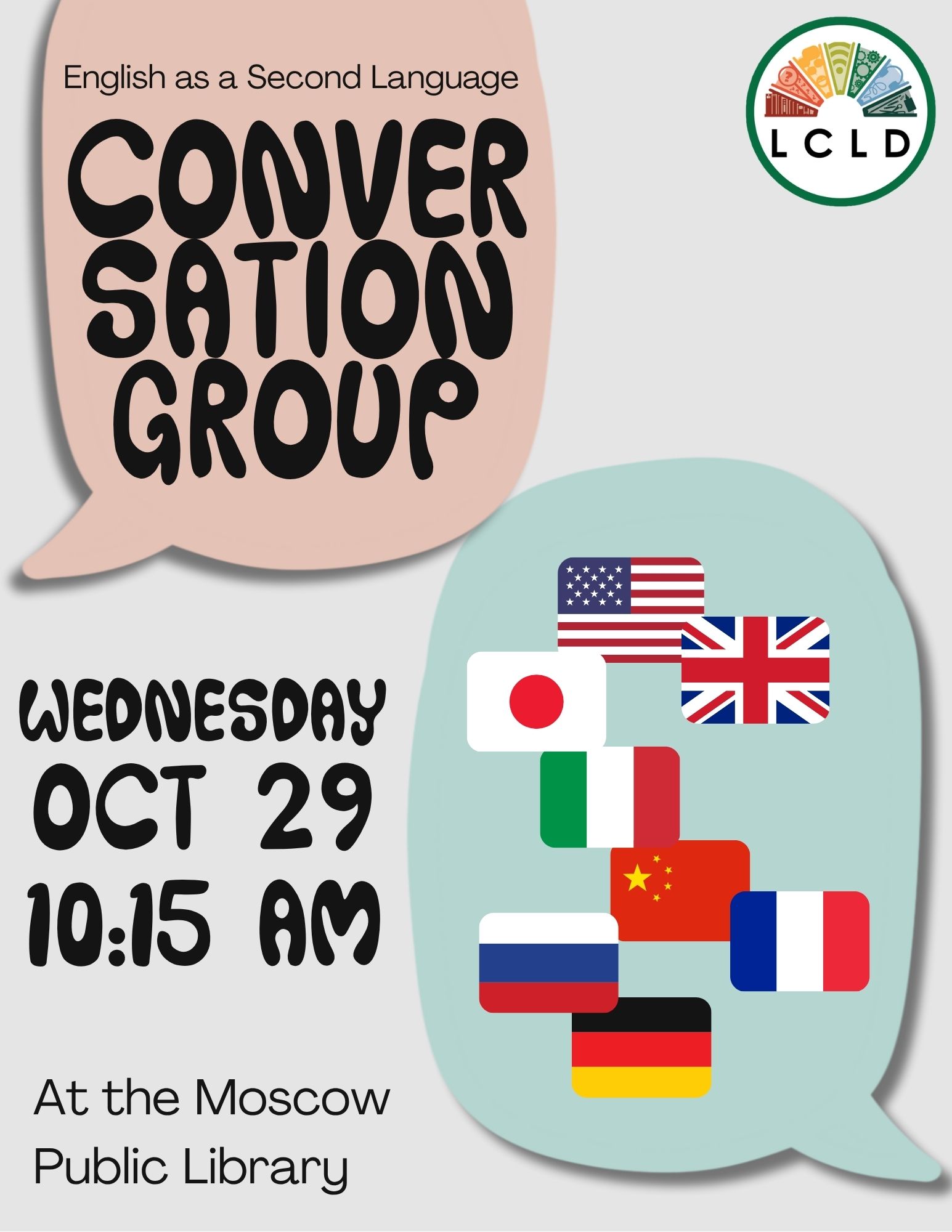 Moscow – ESL Conversation Group – Latah County Library District